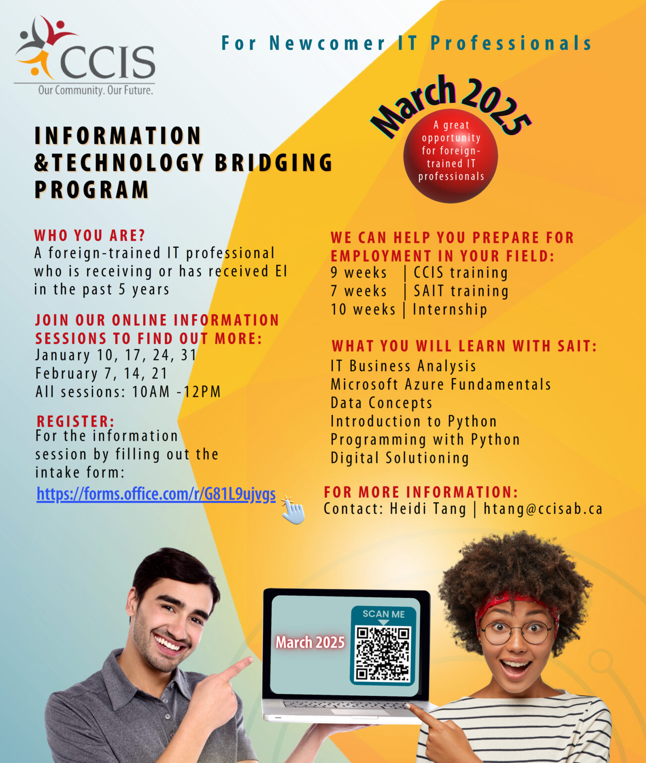 Information & Technology Bridging Program - Calgary Catholic ...