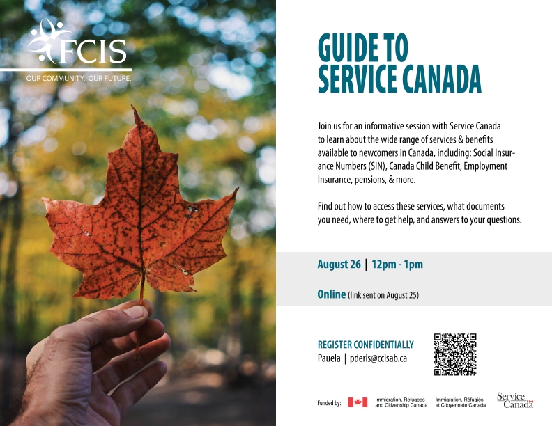 GUIDE TO SERVICE CANADA - Calgary Catholic Immigration Society