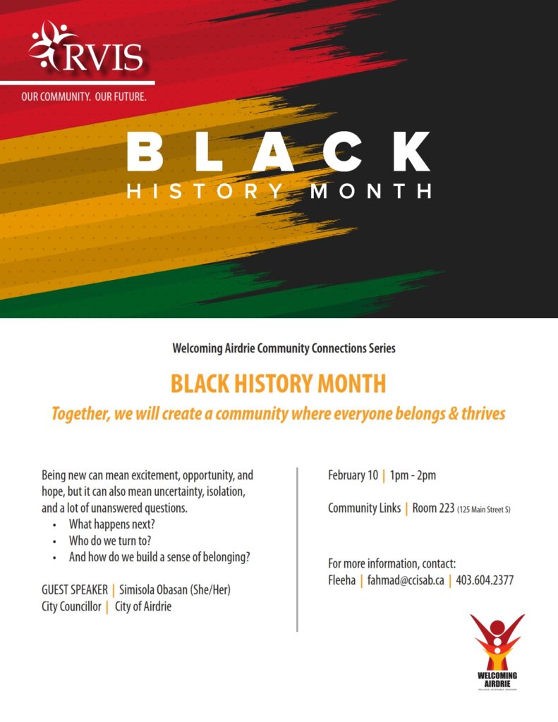 Black History Month (Welcoming Airdrie Community Connections Series ...