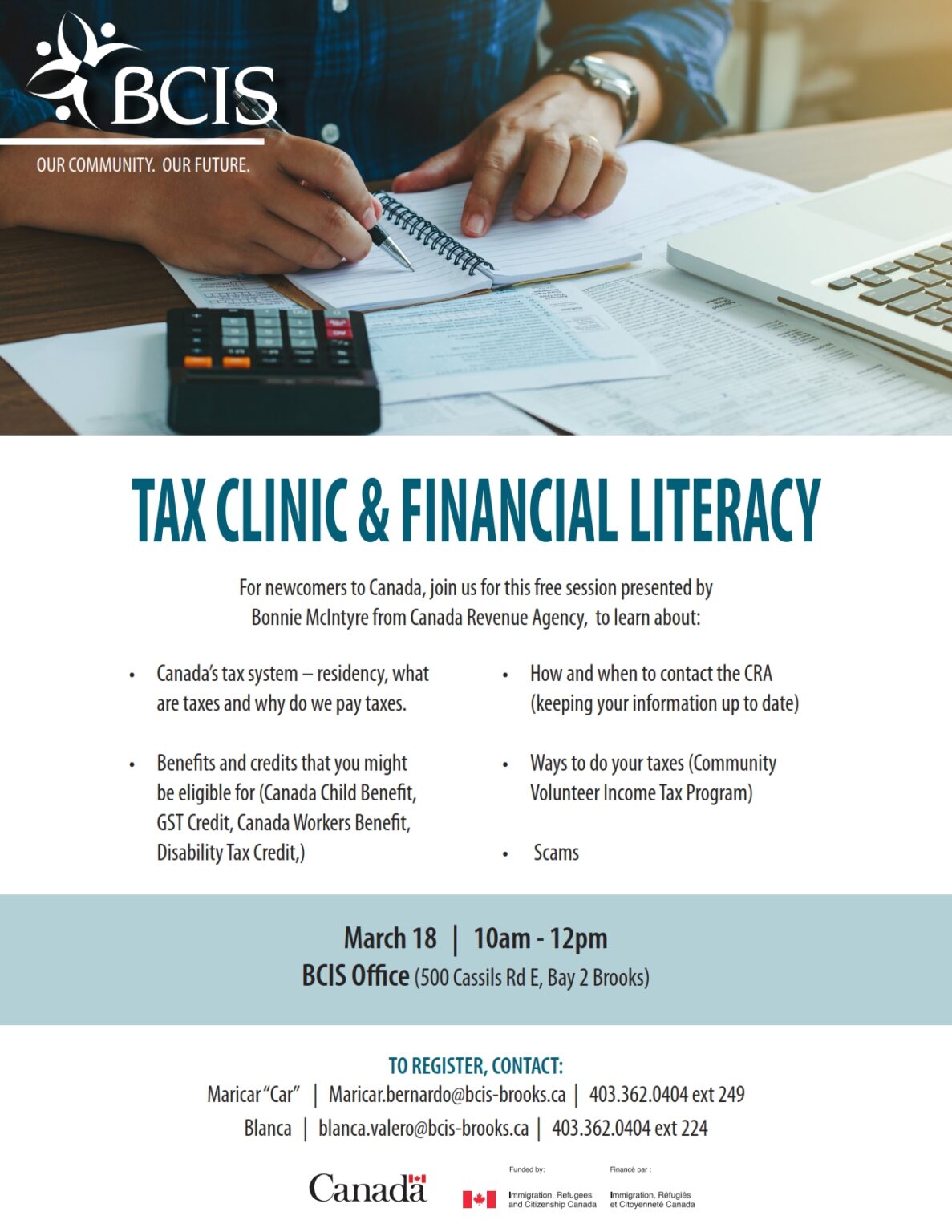 Tax Clinic & Financial Literacy for Newcomers - Calgary Catholic ...